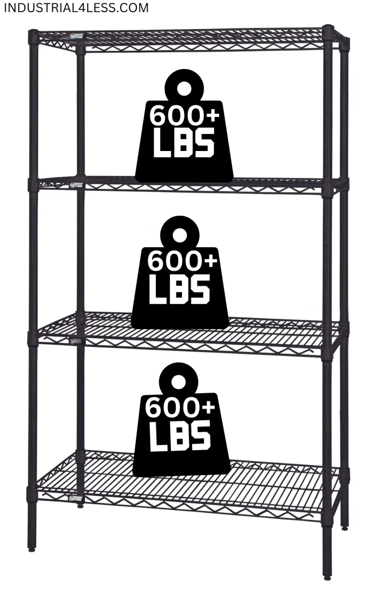 14" x 42" Epoxy Wire Shelving Unit