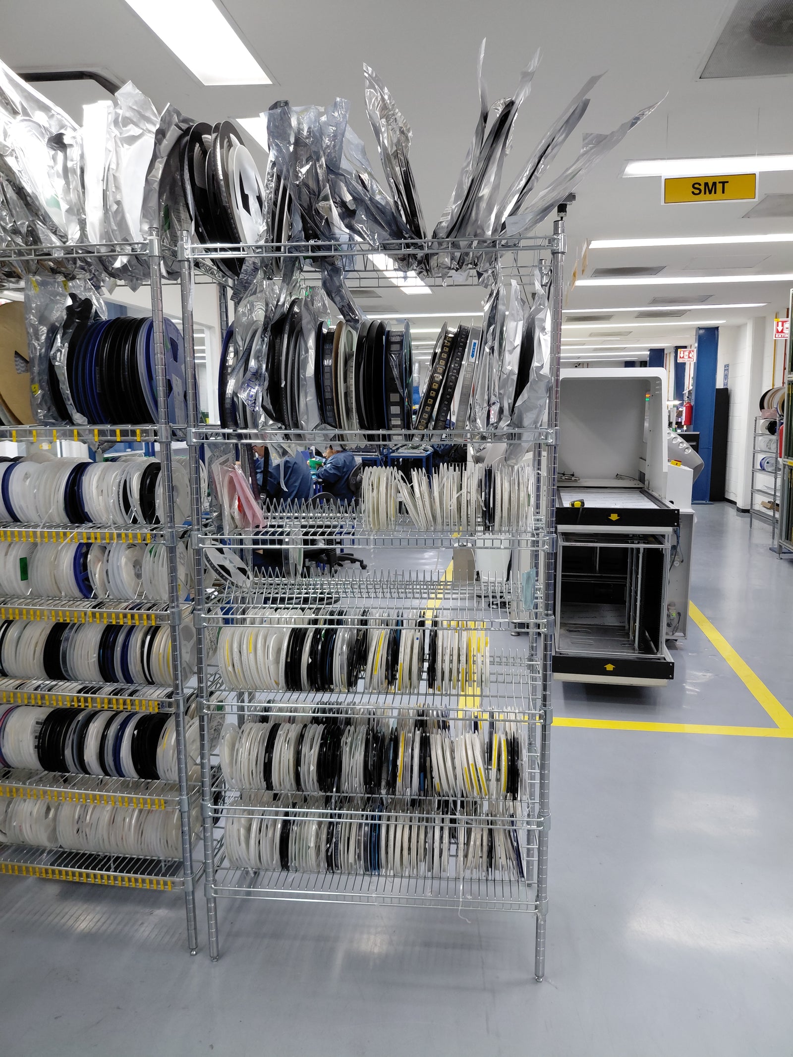 SMT Reel Shelving Carts - ESD Safe, Conductive Reel Carts