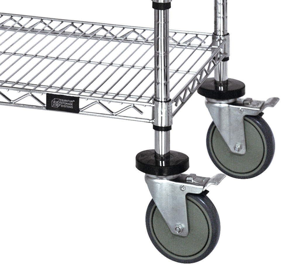 Mobile Shelving Units | Heavy Duty Wire Shelving on Wheels – Industrial ...