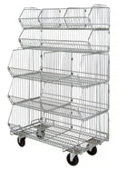 PVC Fitting Storage Rack - Heavy-Duty Wire Basket Shelving for Plumbin