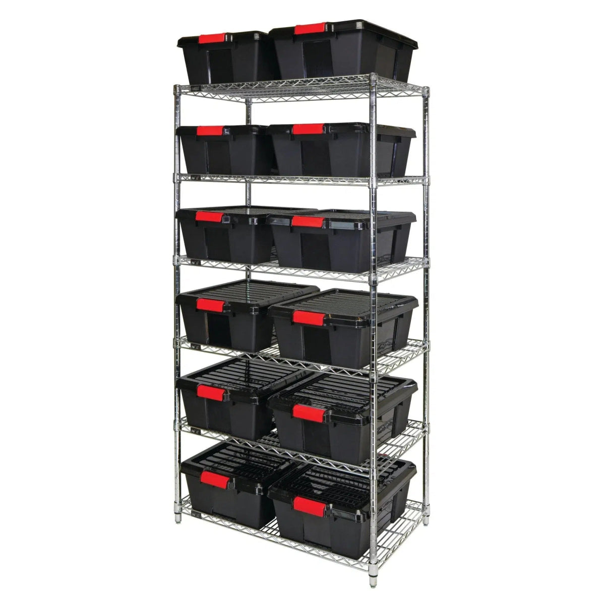 Quantum WR6-191507 | 21x36x74 Wire Shelf Bin Organizer