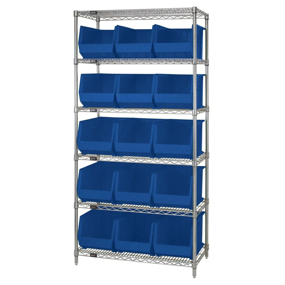 Quantum WR6-260 | 18x36x74 Wire Shelf Bin Organizer