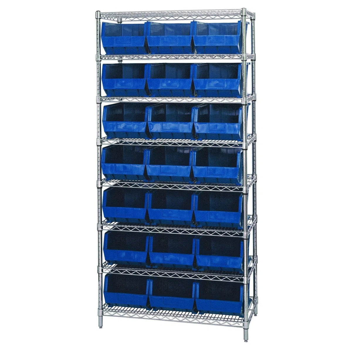 Quantum WR8-255 | 18x36x74 Wire Shelf Bin Organizer